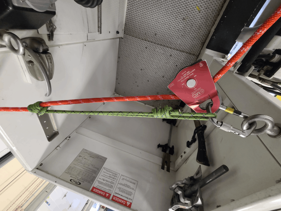 Proper Display of a Flag from an Aerial Device with honor and respect